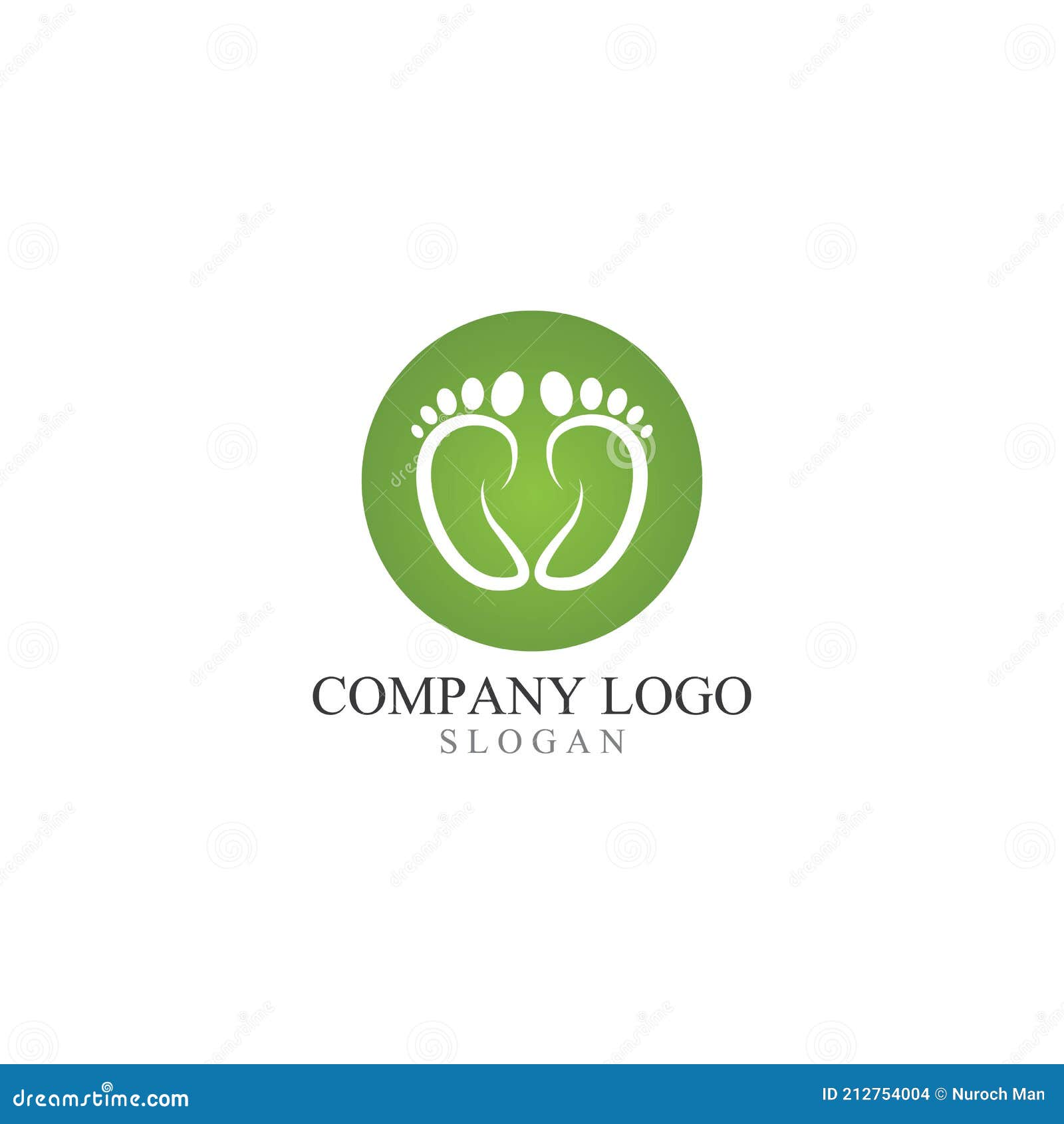 Foot Print Logo and Symbol Vector. Stock Vector - Illustration of print ...