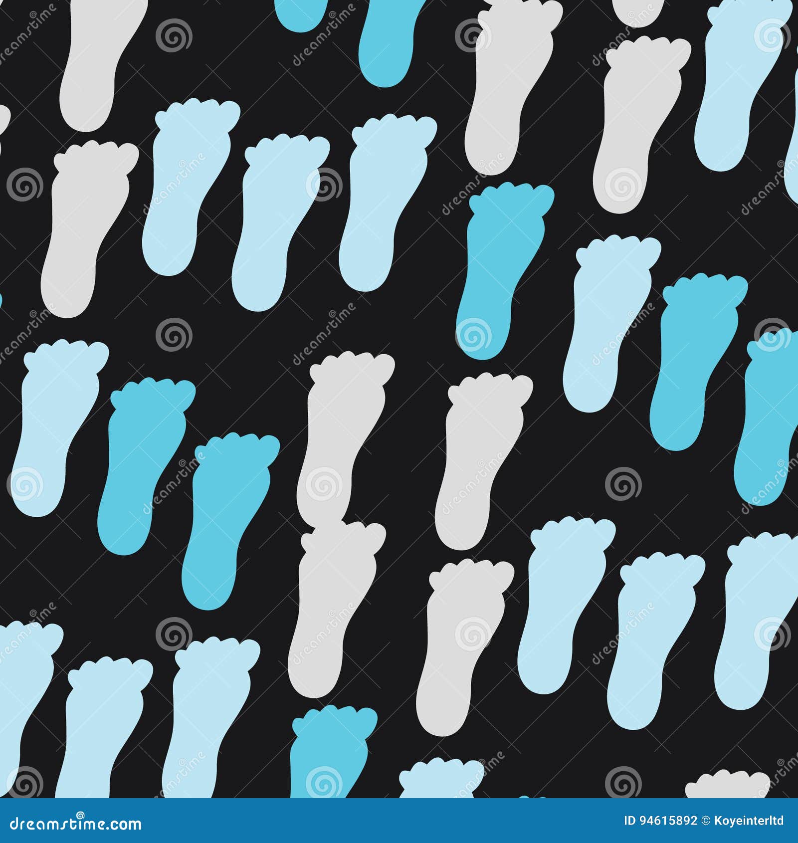 Foot Print Pattern stock illustration. Illustration of paper - 94615892