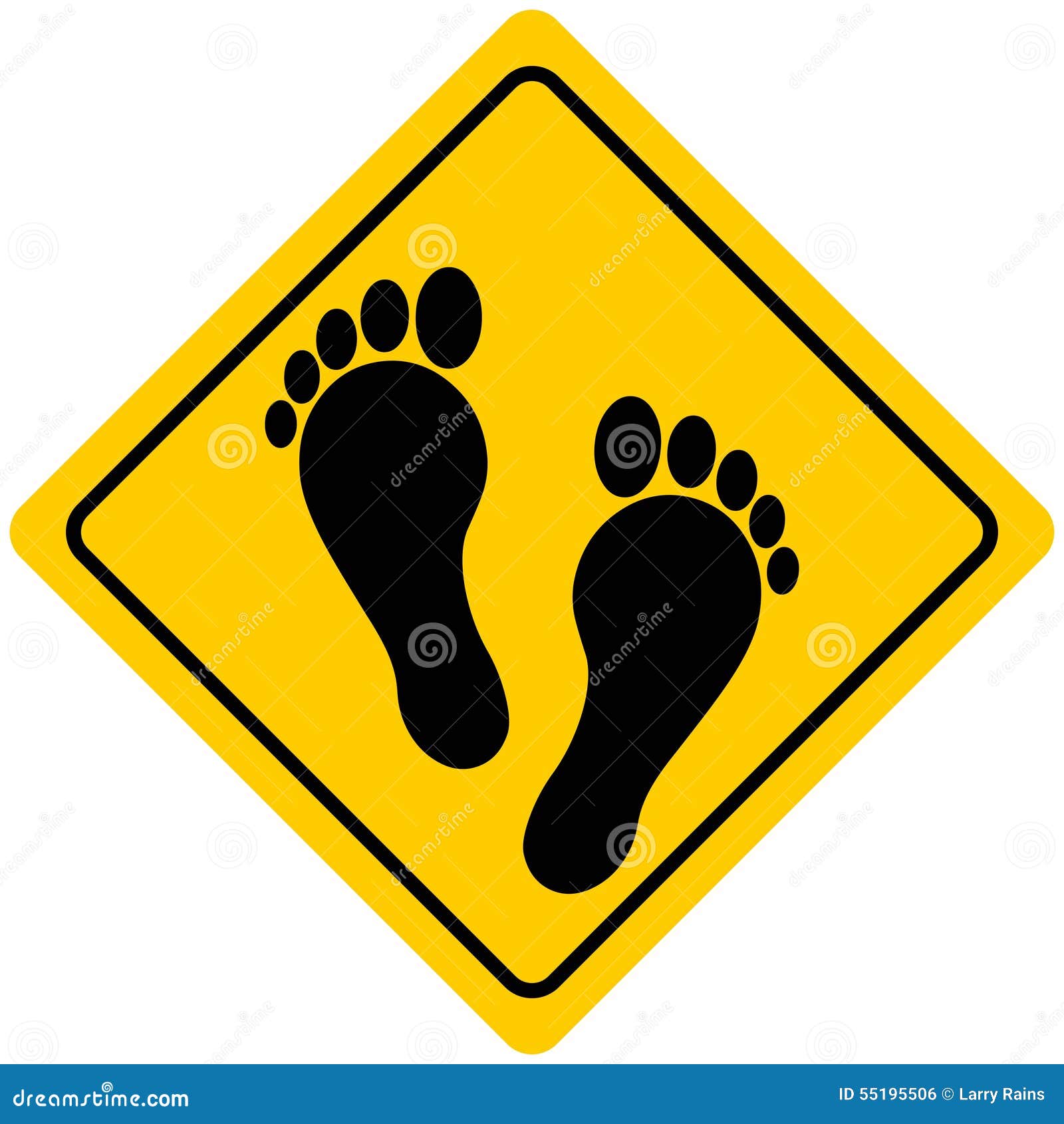 Foot Print Sign stock vector. Illustration of podiatricpodiatrist ...