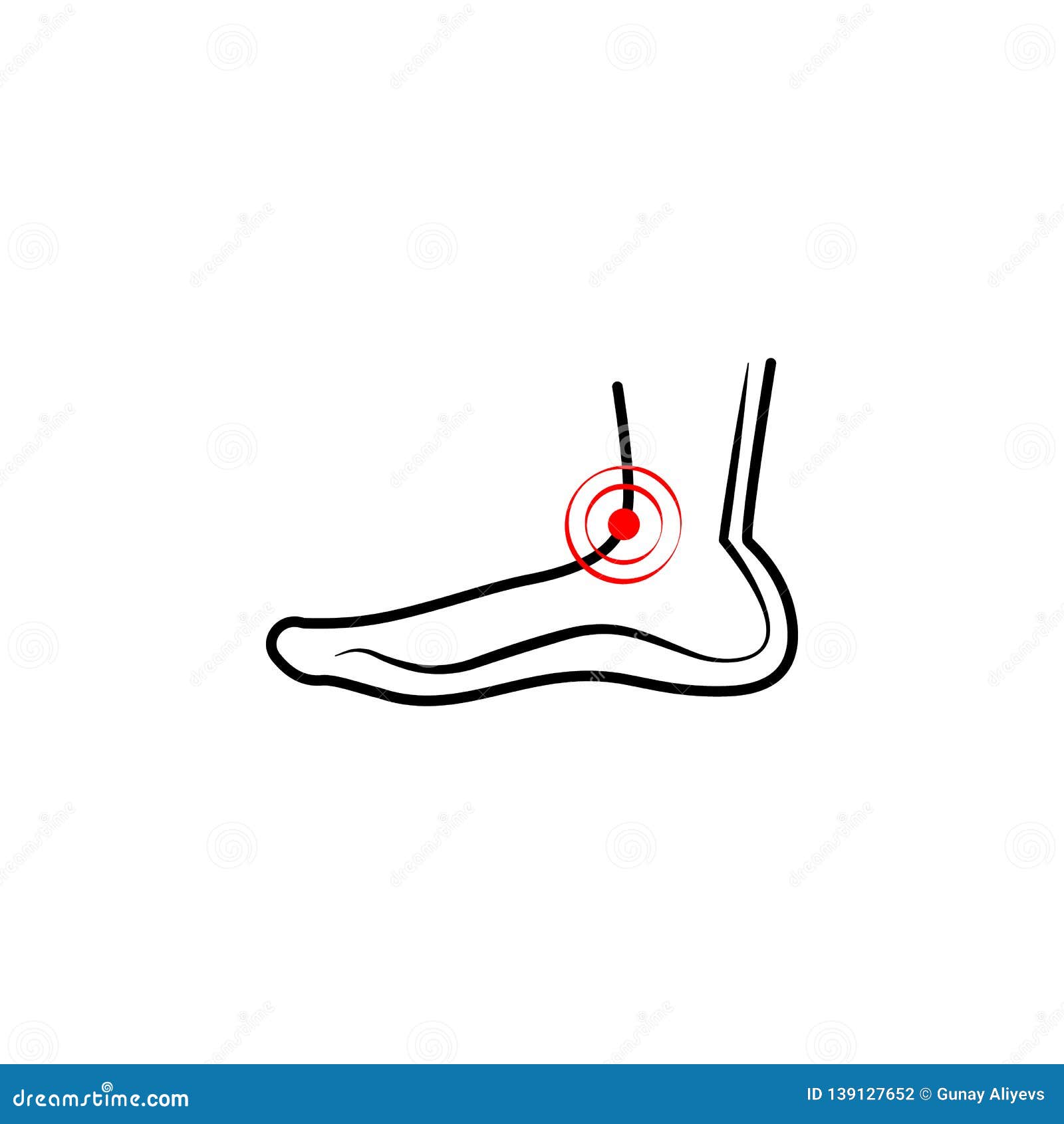 Foot Problems, Pain Icon. Element of Health Care for Mobile Concept and ...