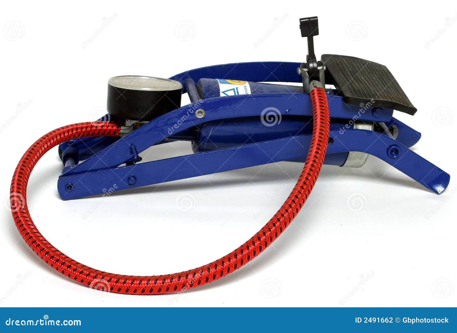 Foot Pump 2 stock photo. Image of foot, connection, deflated - 2491662