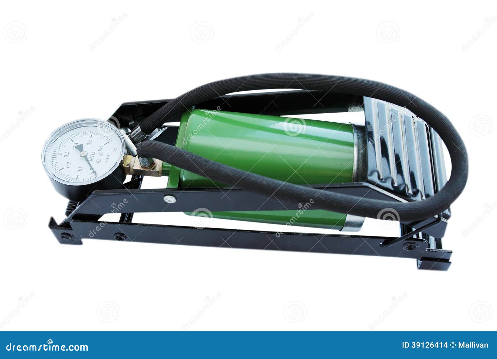 Foot pump stock photo. Image of physical, piston, manometer - 39126414