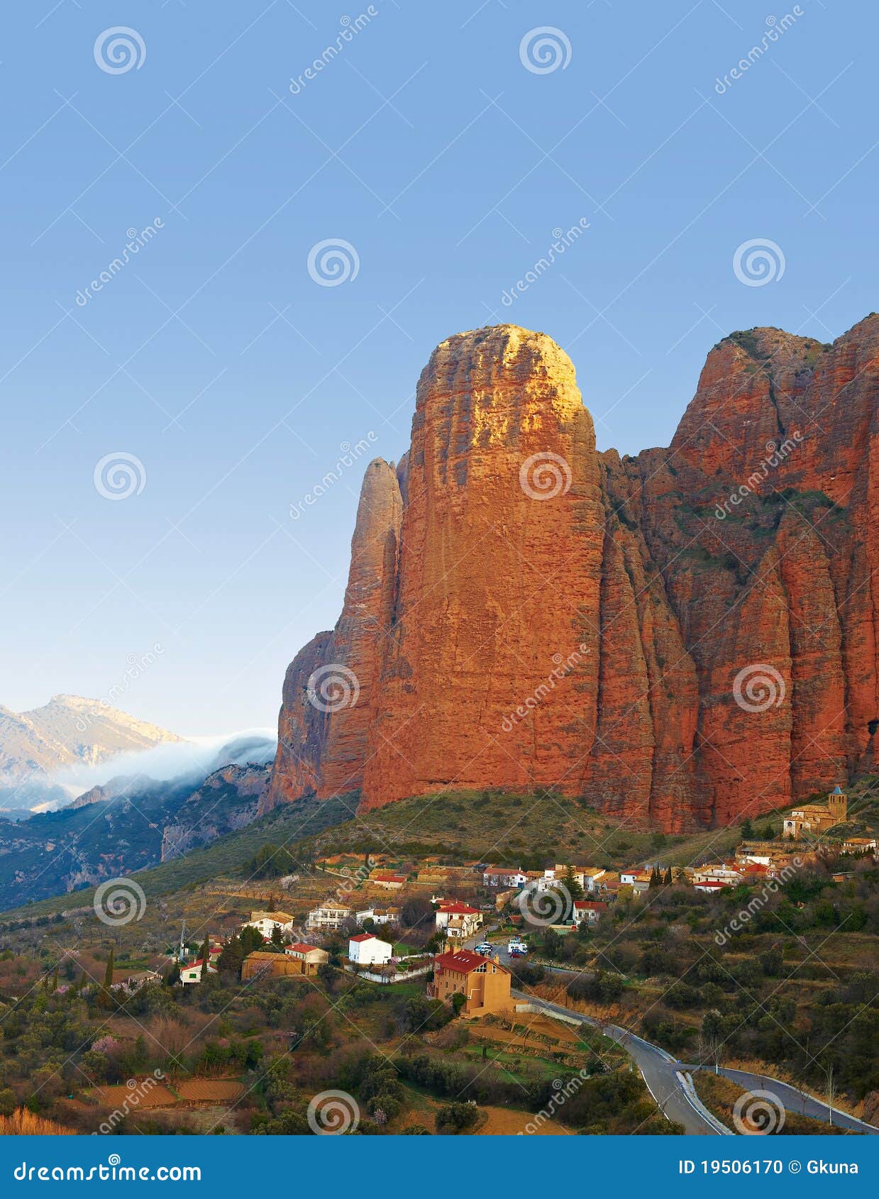 Foot of the Rocks stock photo. Image of clouds, mountain - 19506170