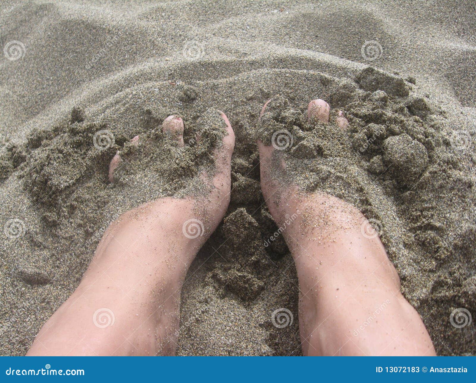 Foot in the sand stock image. Image of body, sand, detail - 13072183