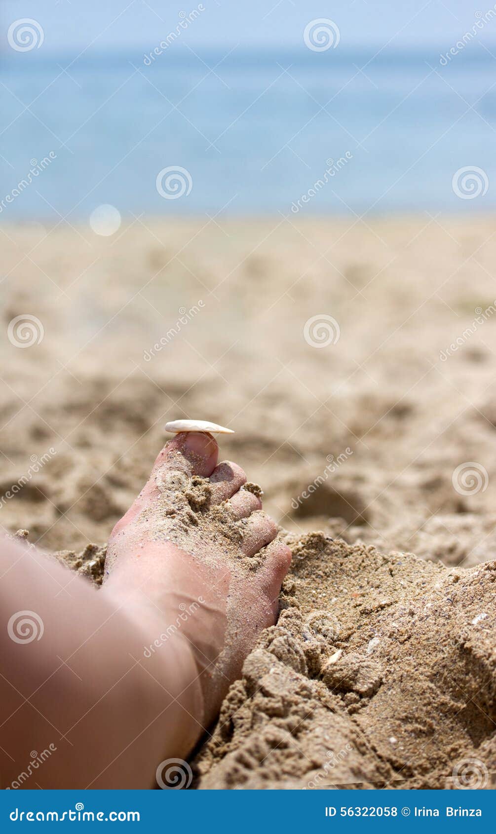 Foot in sand stock photo. Image of foot, lifestyle, person - 56322058