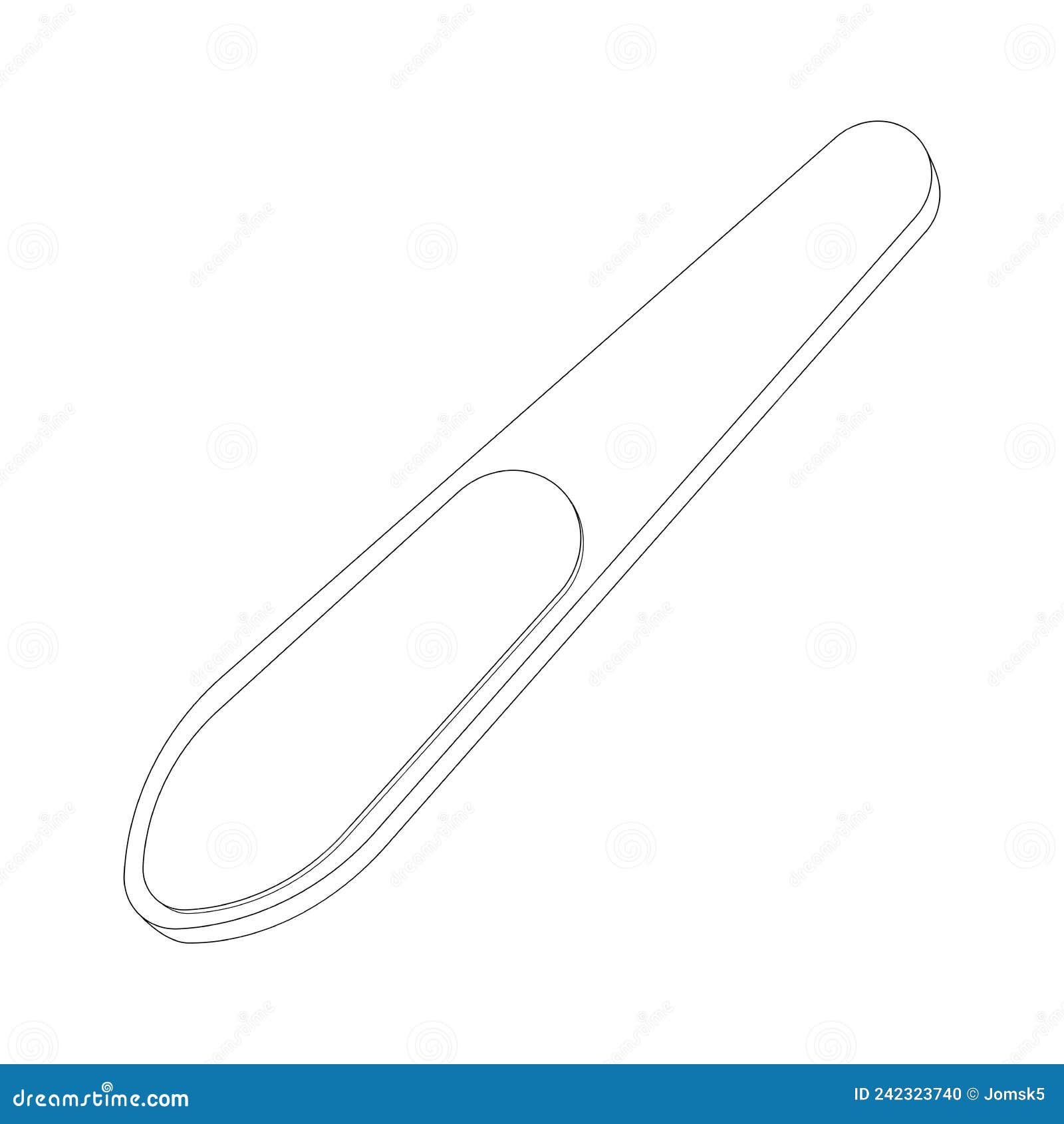 Foot Scrubber Vector Outline Stock Vector - Illustration of hygiene ...