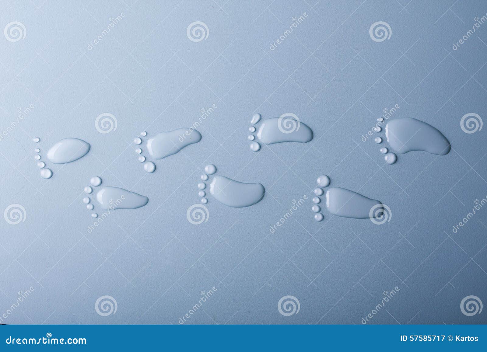 Foot shaped by water stock image. Image of footprint - 57585717