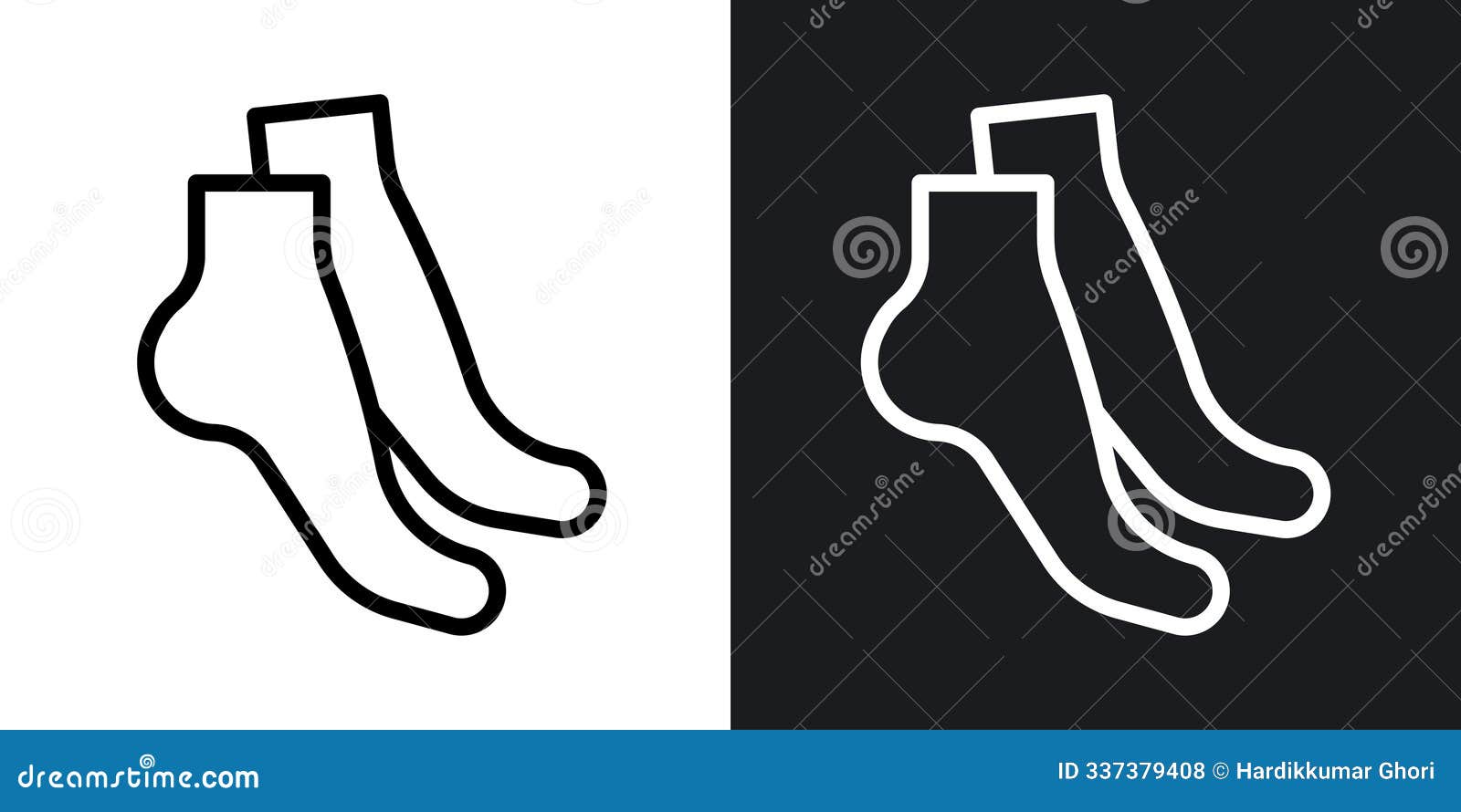 Foot Side View Thin Line Vector Icon Set Stock Vector - Illustration of ...