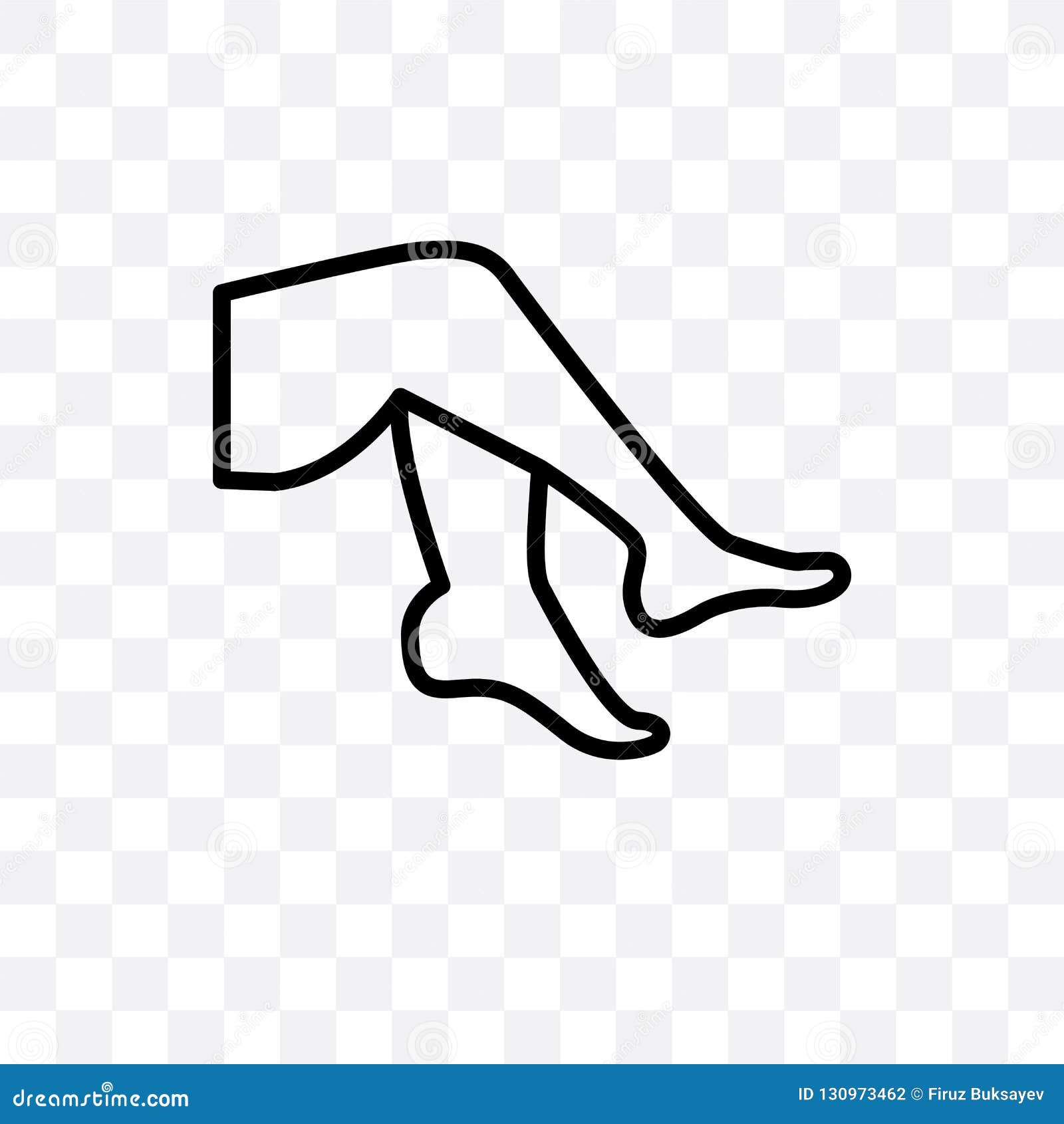 Foot Side View Transparent Icon. Foot Side View Symbol Design Fr ...