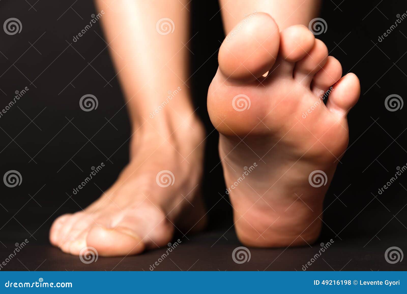 Foot stapping on black stock photo. Image of medicine - 49216198
