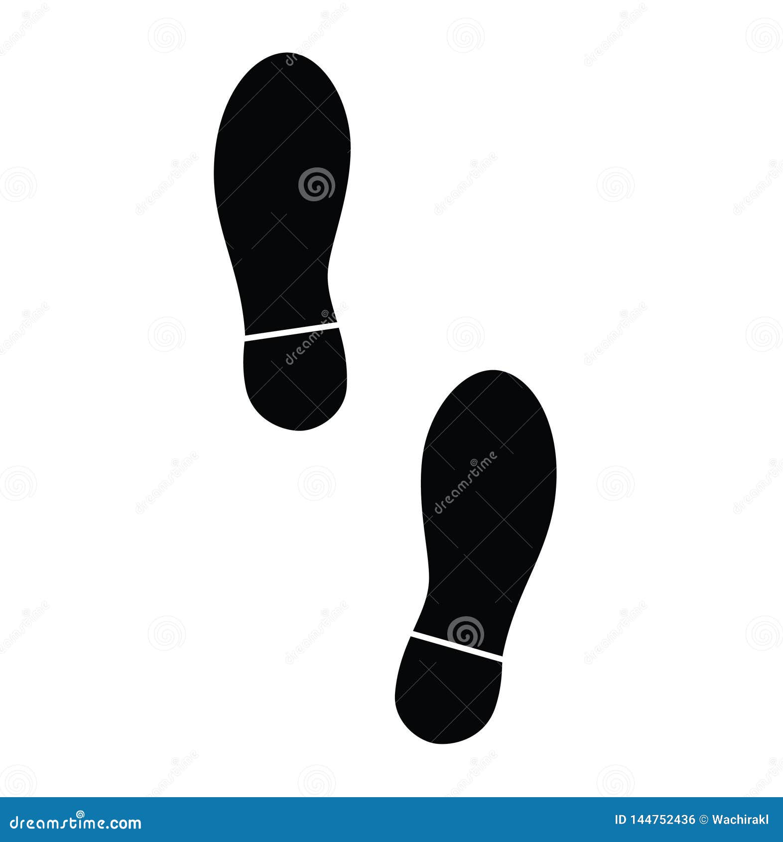Foot step icon vector stock vector. Illustration of cement - 144752436