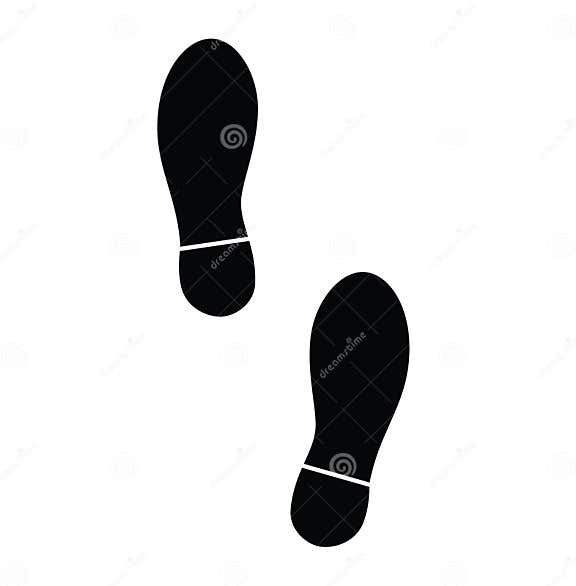 Foot step icon vector stock vector. Illustration of cement - 144752436