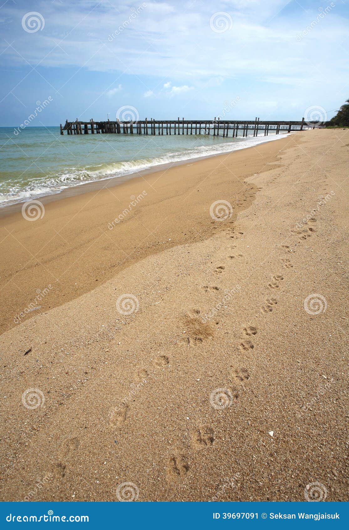 Foot step on sand stock image. Image of recreation, footprints - 39697091