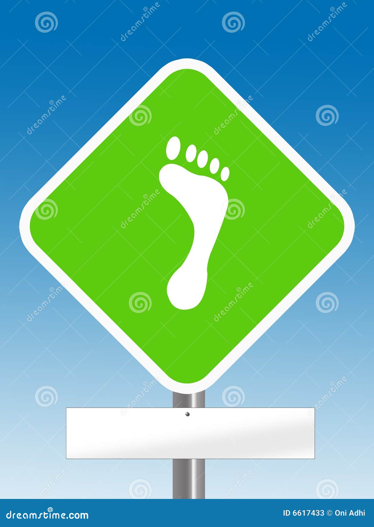 Foot Step Sign Royalty-Free Stock Photo | CartoonDealer.com #6617433