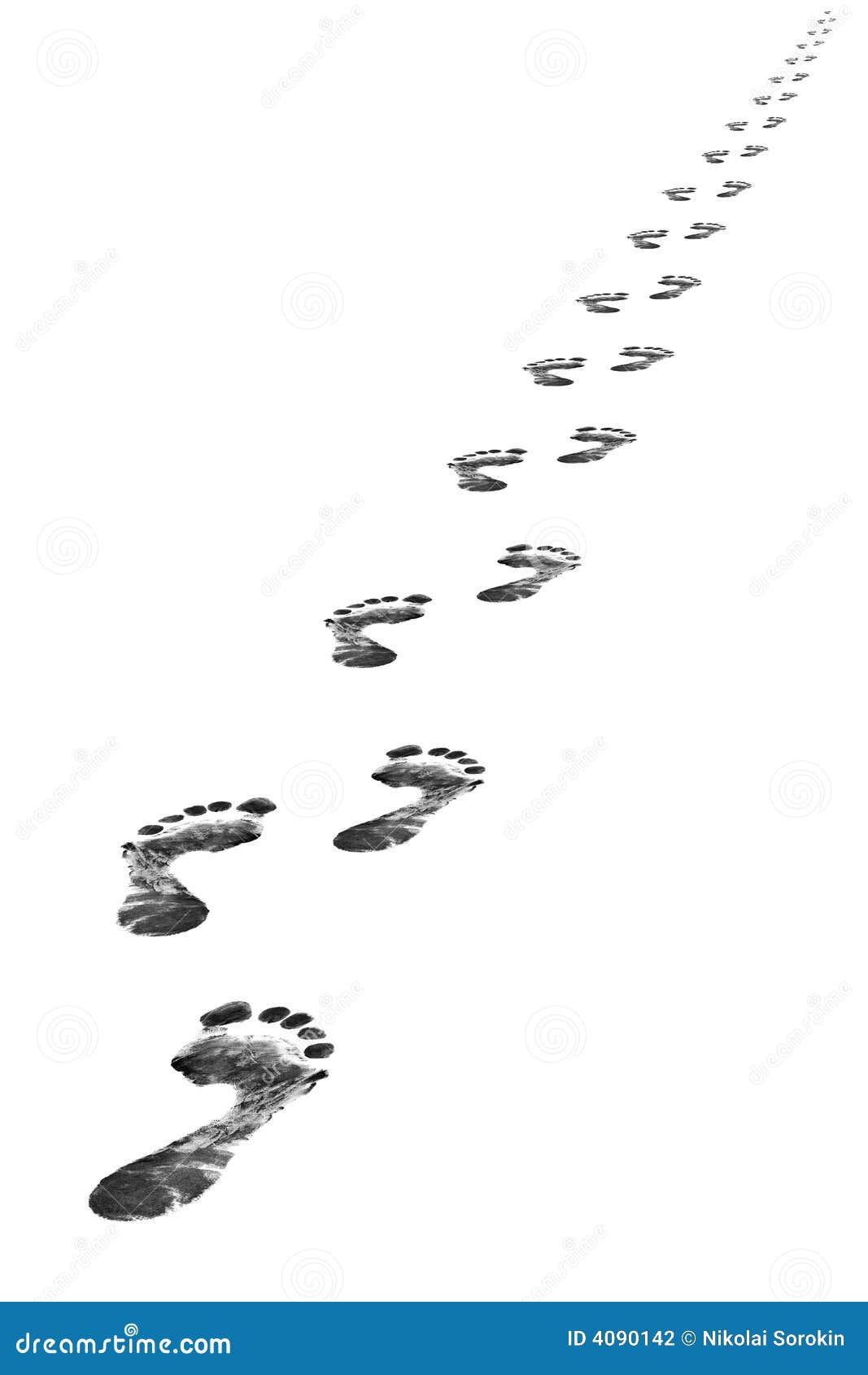 Foot steps stock illustration. Illustration of running - 4090142