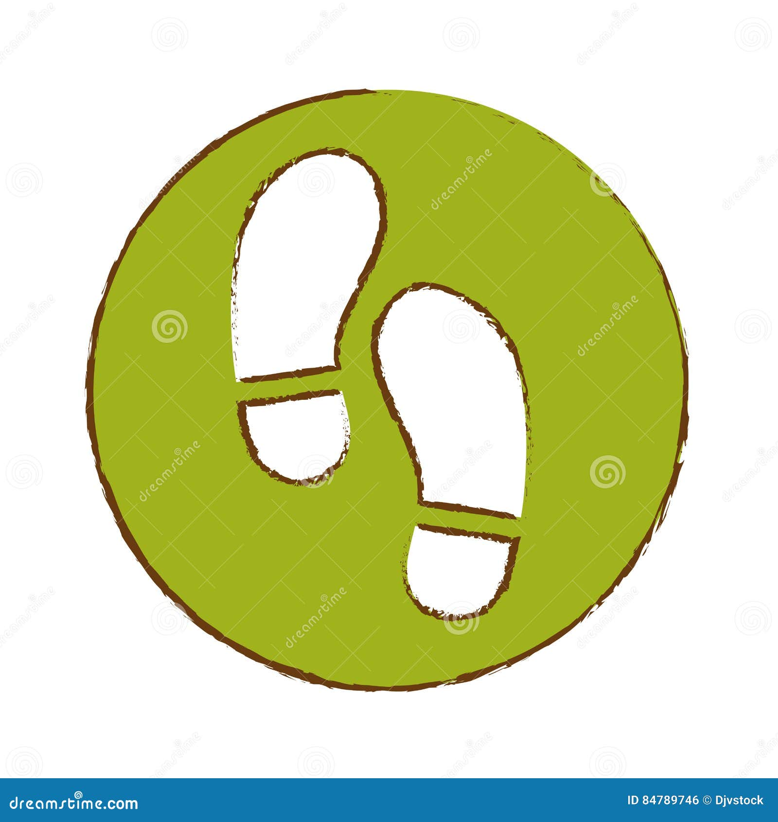 Foot steps icon image stock illustration. Illustration of shopping ...