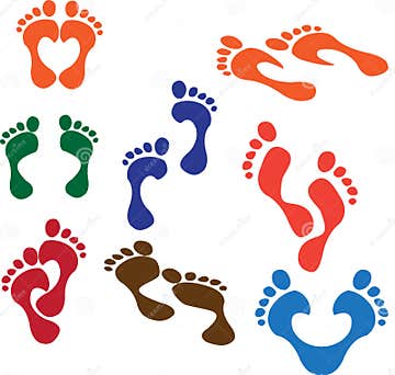Foot Steps stock vector. Illustration of footsteps, stamp - 39420652