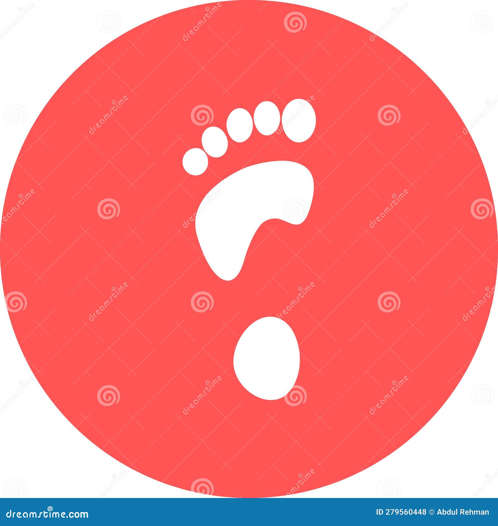 Foot Steps Vector Icon with Trendy Background Colors that Can Easily ...