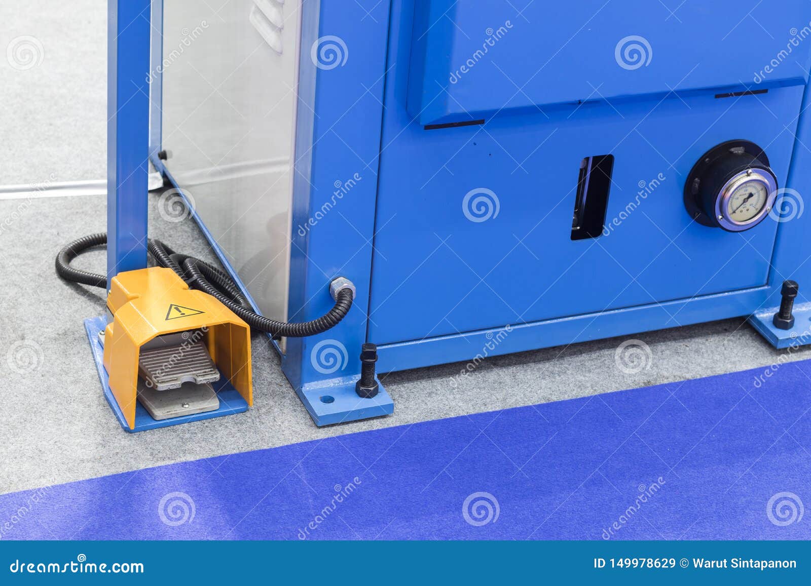 Foot Switch for Start / Stop Machine Operation Stock Image - Image of ...