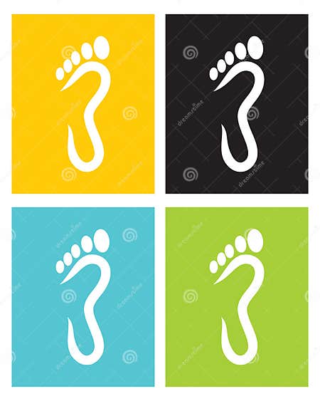 Foot symbol stock vector. Illustration of footstep, trace - 31921585