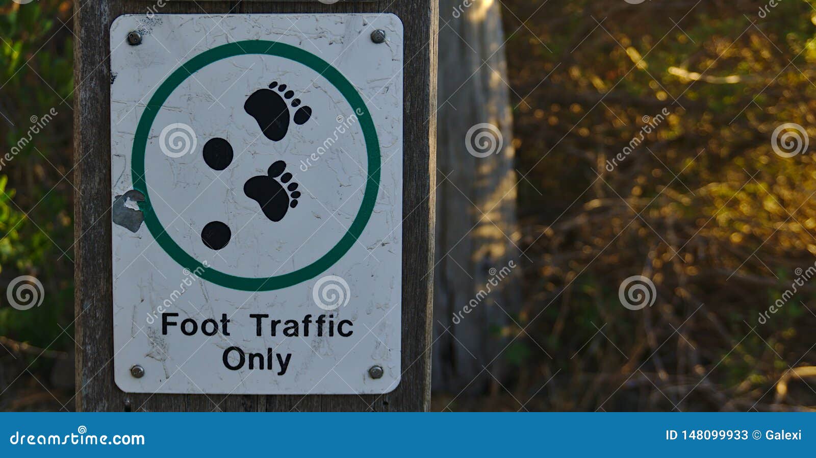 Foot Traffic only Sign stock image. Image of short, diversion - 148099933