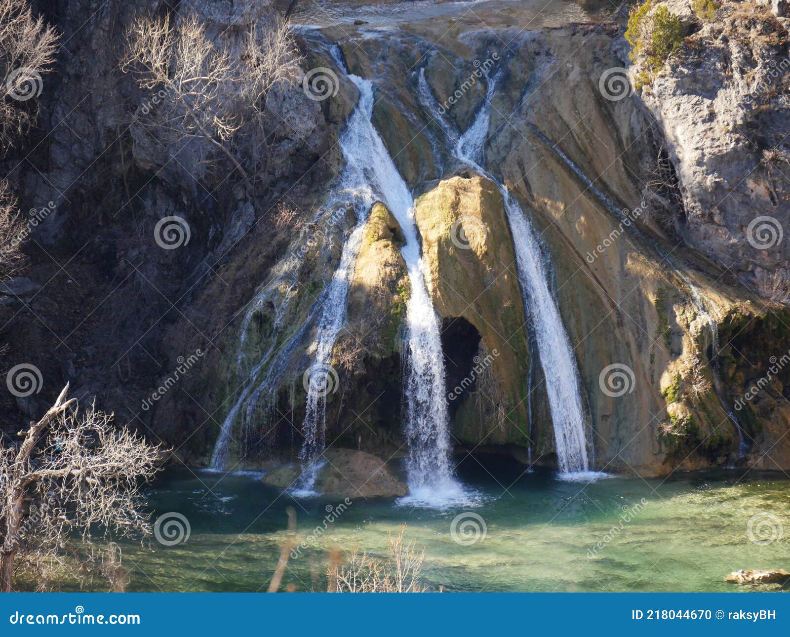 Turner Falls in Davis, Oklahoma in Winter Stock Photo - Image of ...
