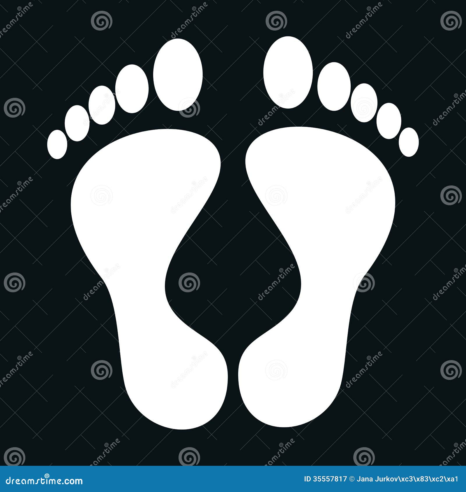 Foot stock vector. Illustration of vault, footmark, body - 35557817