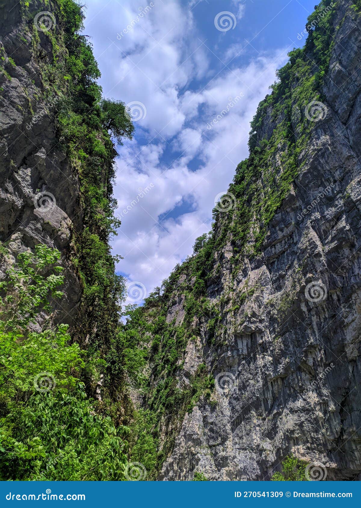 Between two high mountains stock image. Image of rock - 270541309