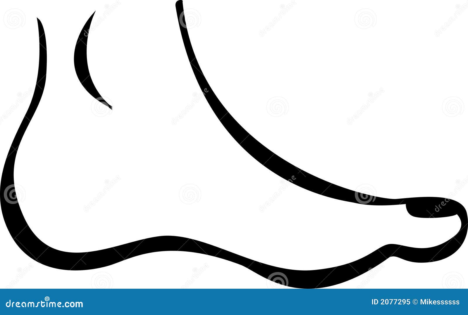 Foot vector illustration stock vector. Illustration of human - 2077295