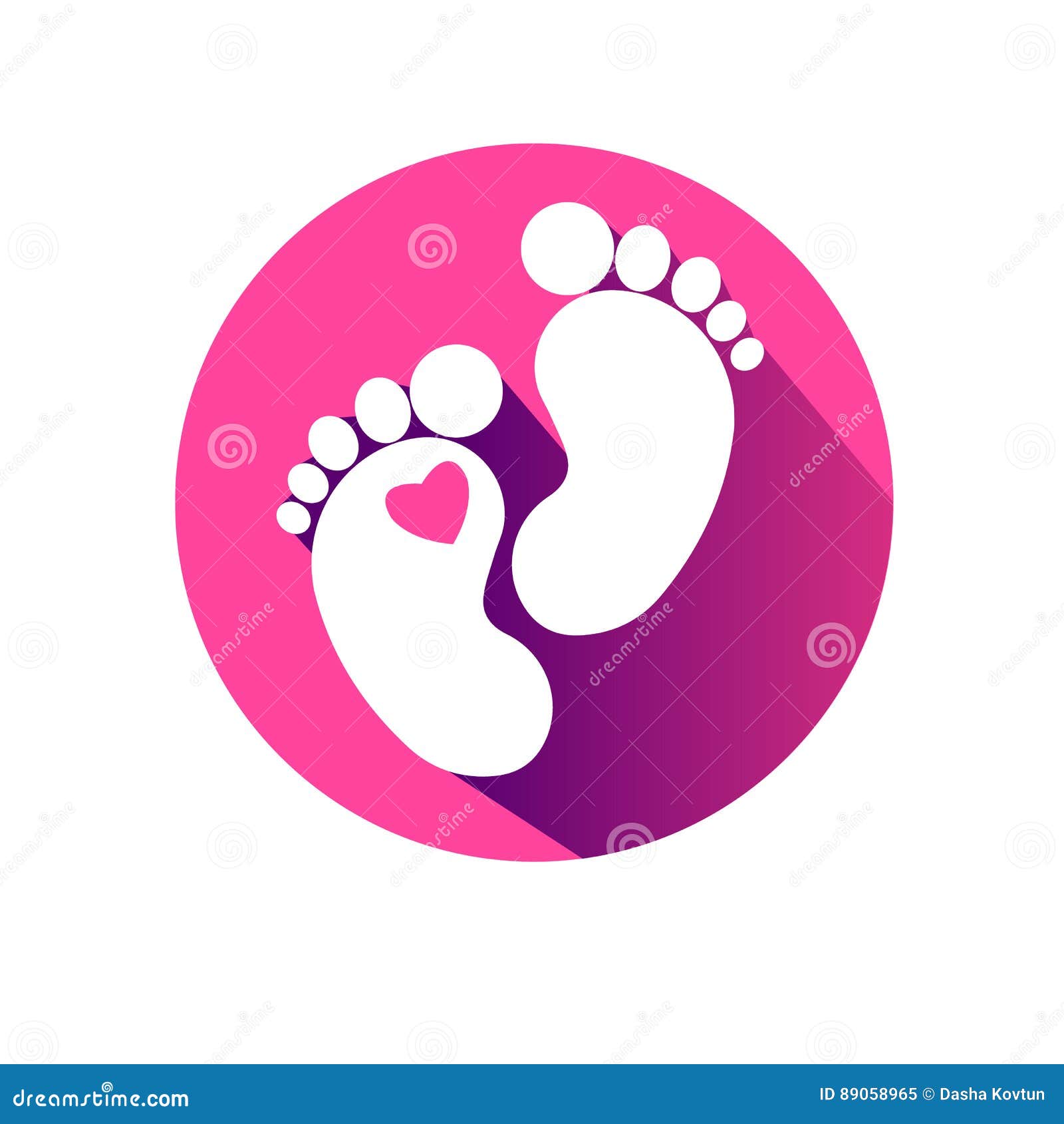 Foot Vector Imprint Footprint Symbol Graphic Stock Vector ...