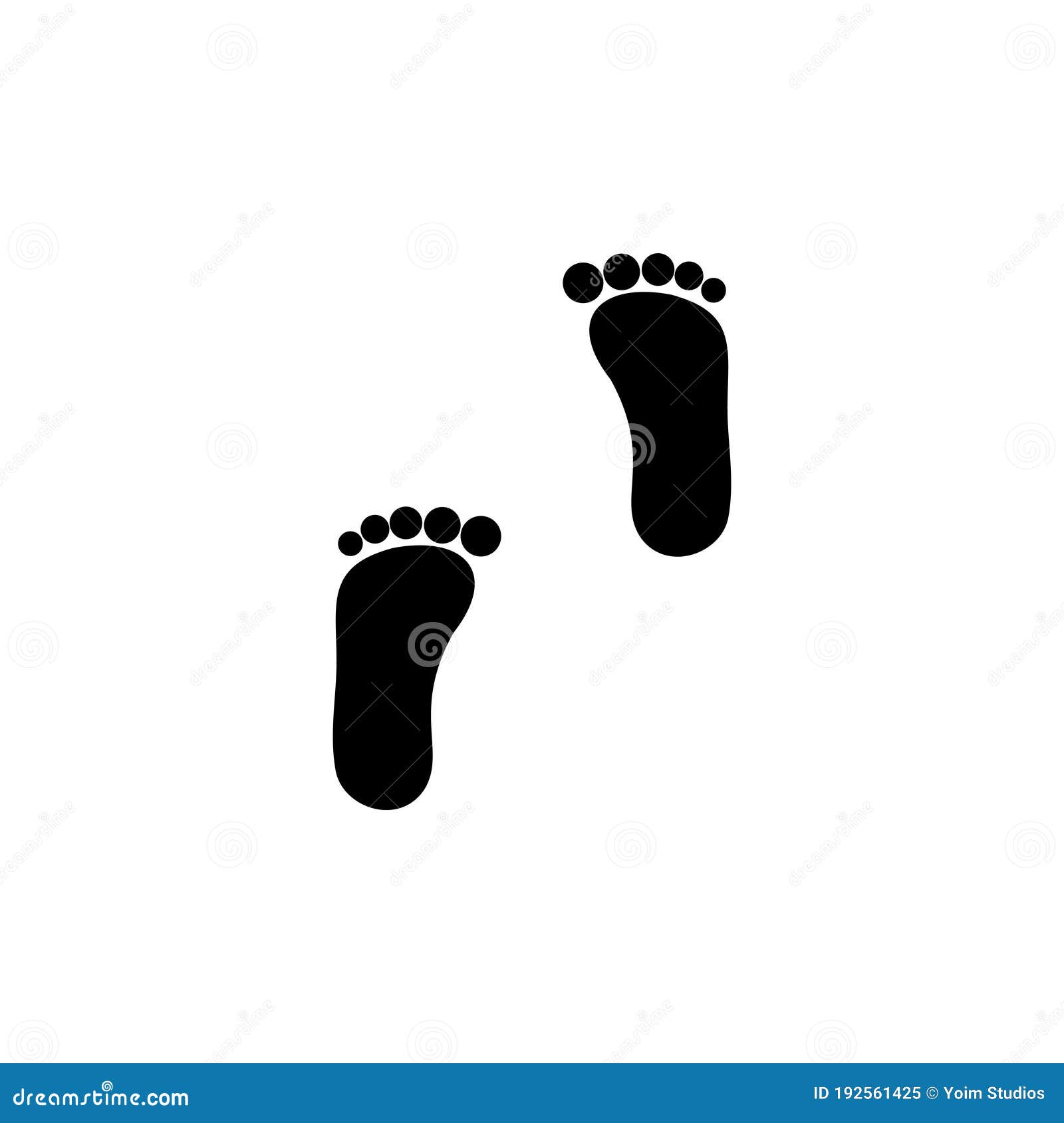 Foot Vector Logo Icon Design Template Illustration Stock Vector ...
