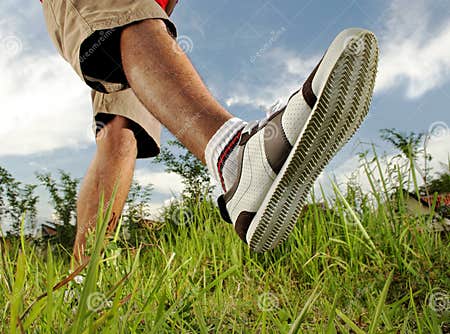 Foot walking stock photo. Image of exercise, outdoor - 16213950