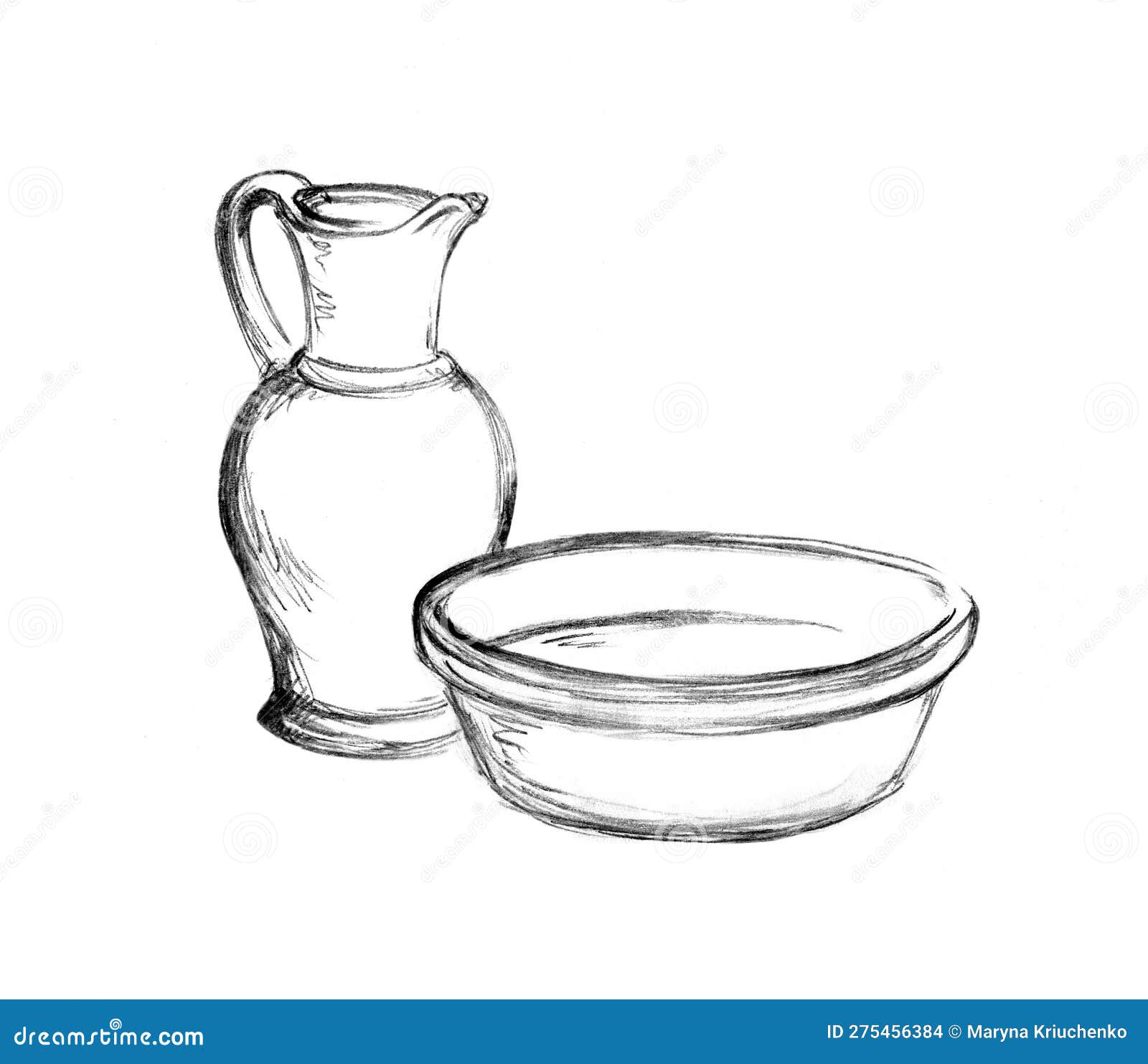 Foot Washing. Pencil Drawing Scene Stock Illustration - Illustration of ...