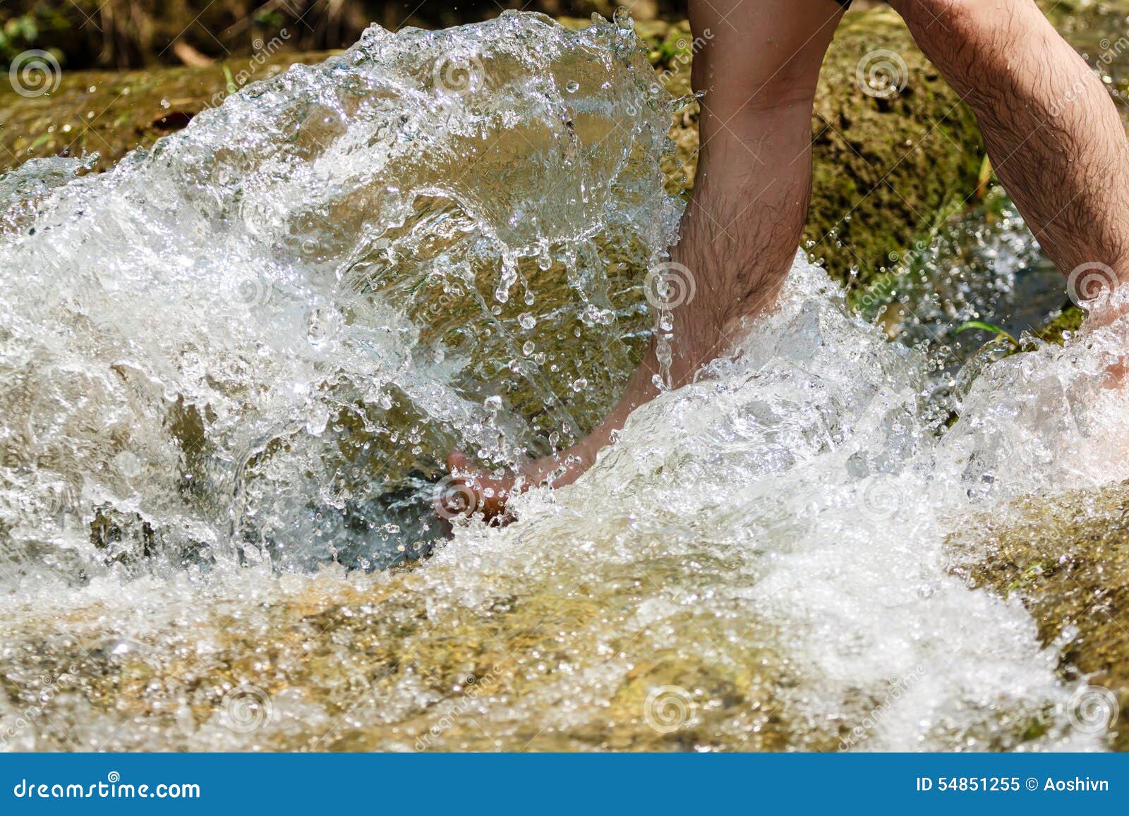 Foot in water stock image. Image of lifestyles, outdoors - 54851255
