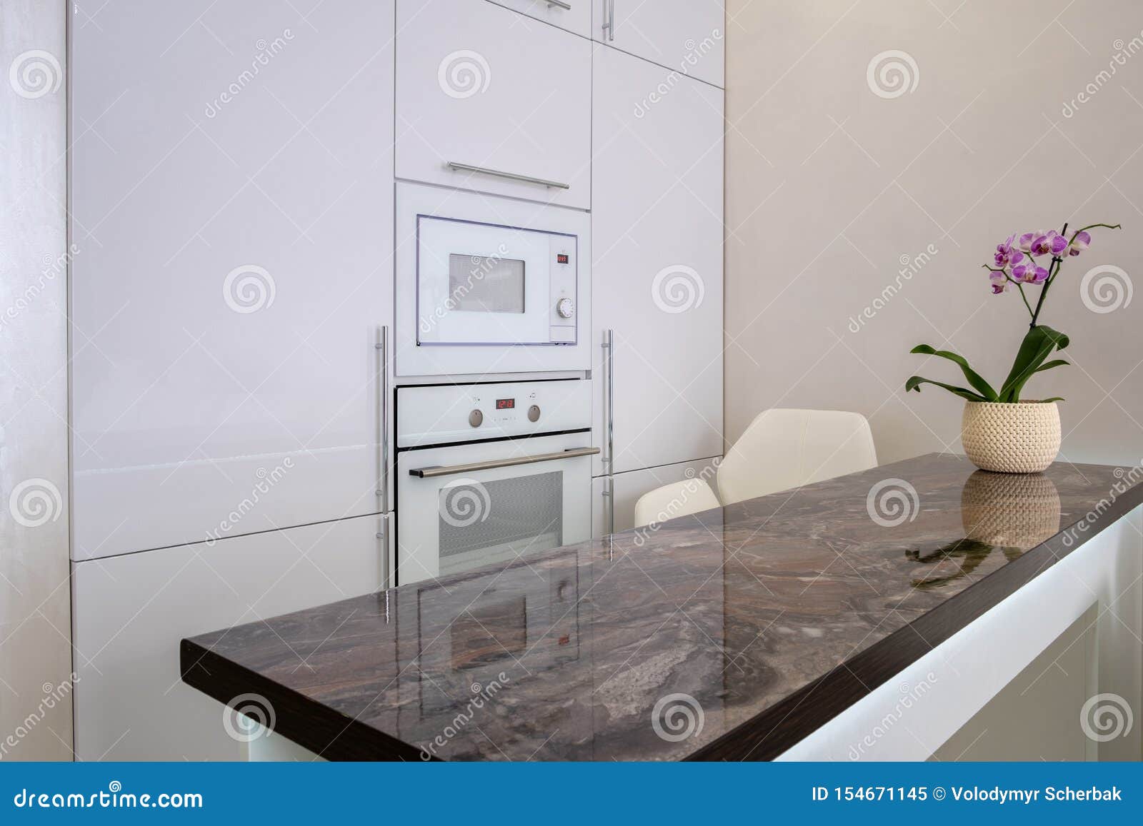 Footage of Built in Modules in Kitchen, Interior Shot Stock Image ...