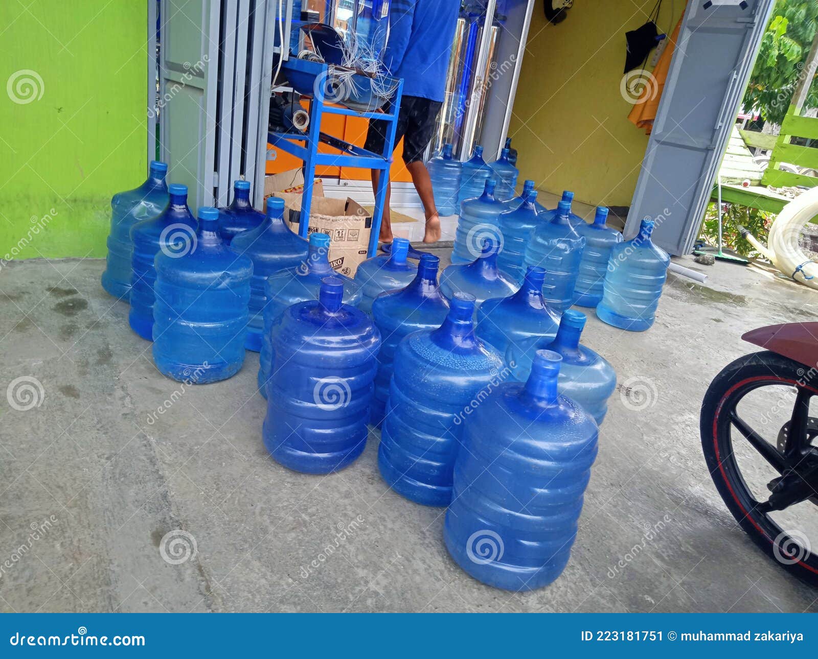 Footage Gallon Water for Your Stock Footage Stock Image - Image of ...