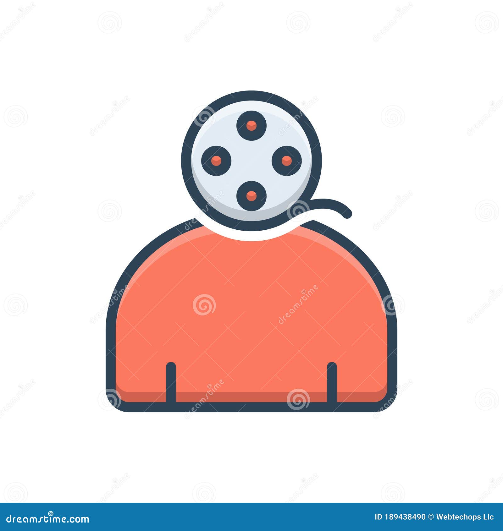 Color Illustration Icon for Footage, Video and Film Stock Vector ...