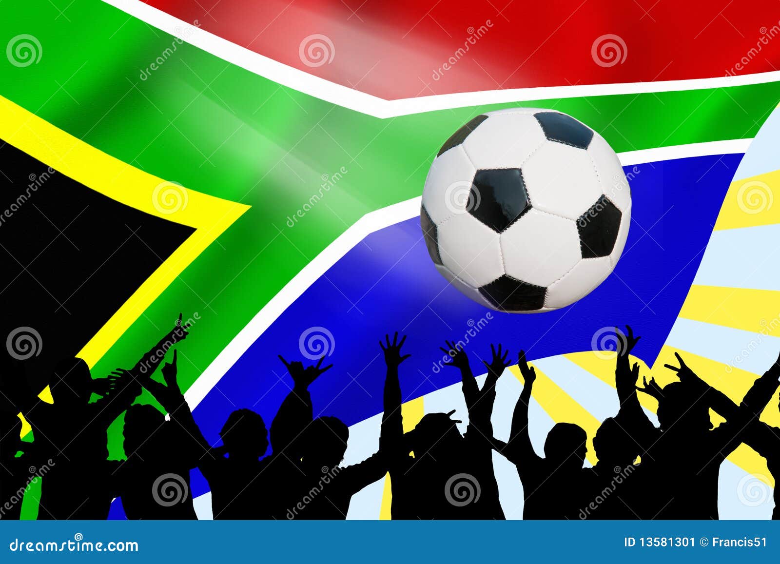 Football stock illustration. Illustration of african - 13581301