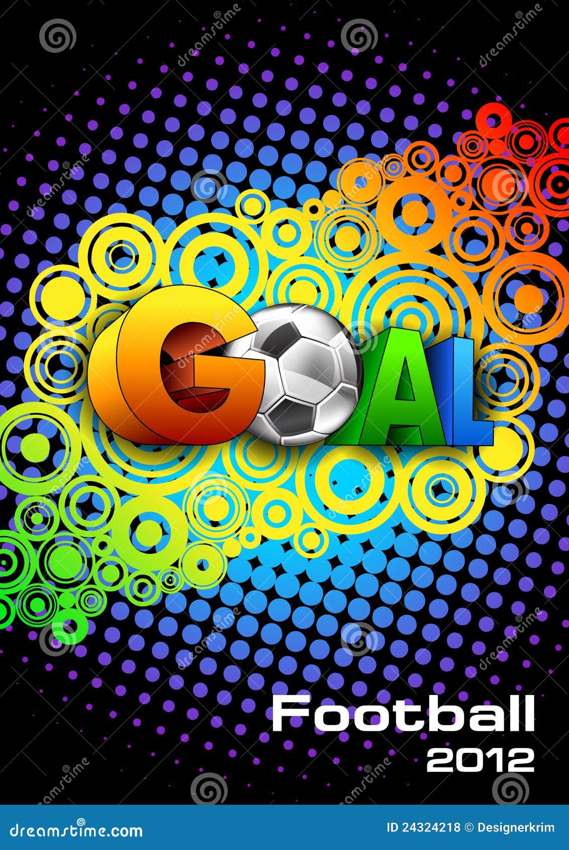 Football stock vector. Illustration of competition, graphic - 24324218