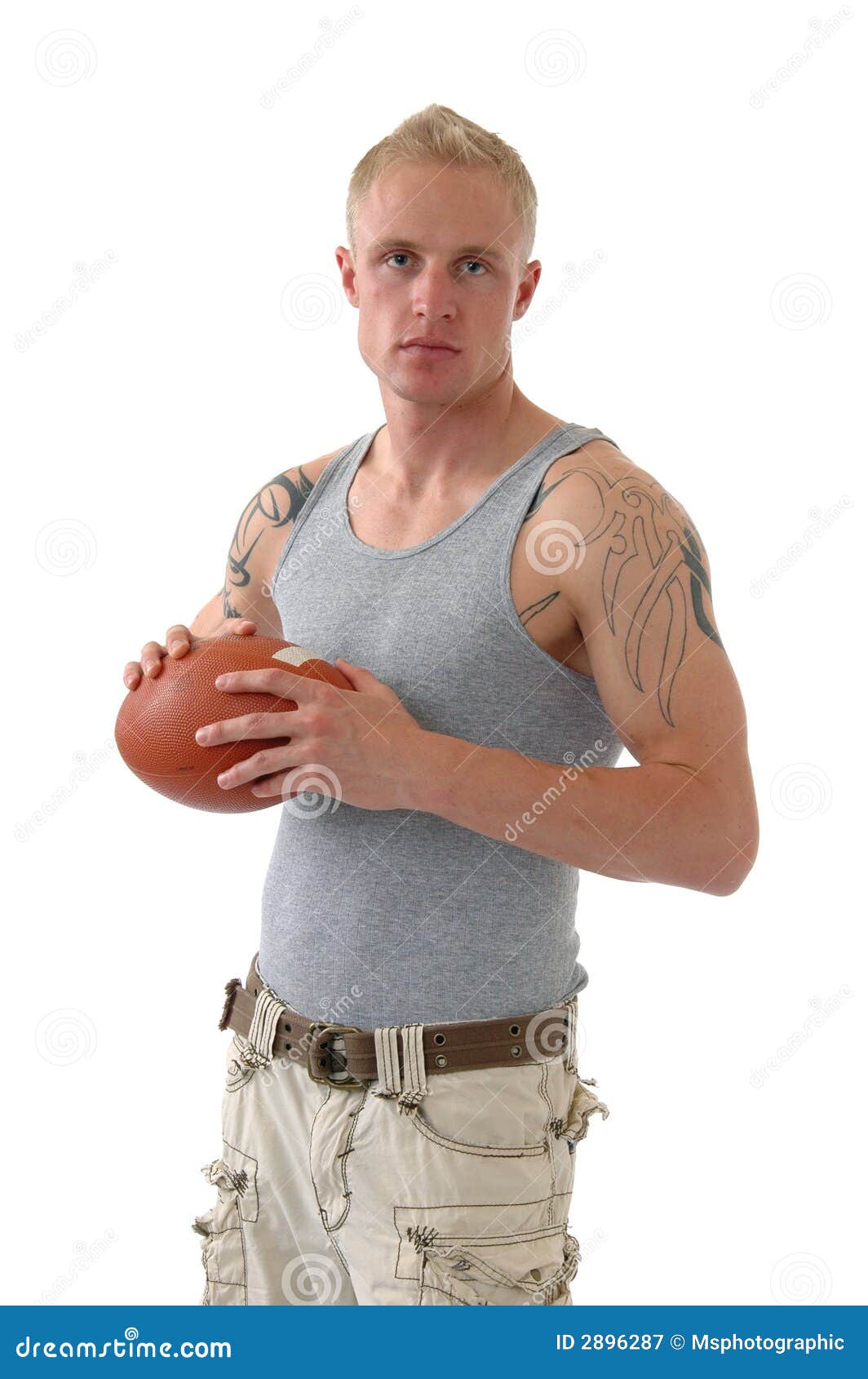Football stock image. Image of person, trim, athletic - 2896287