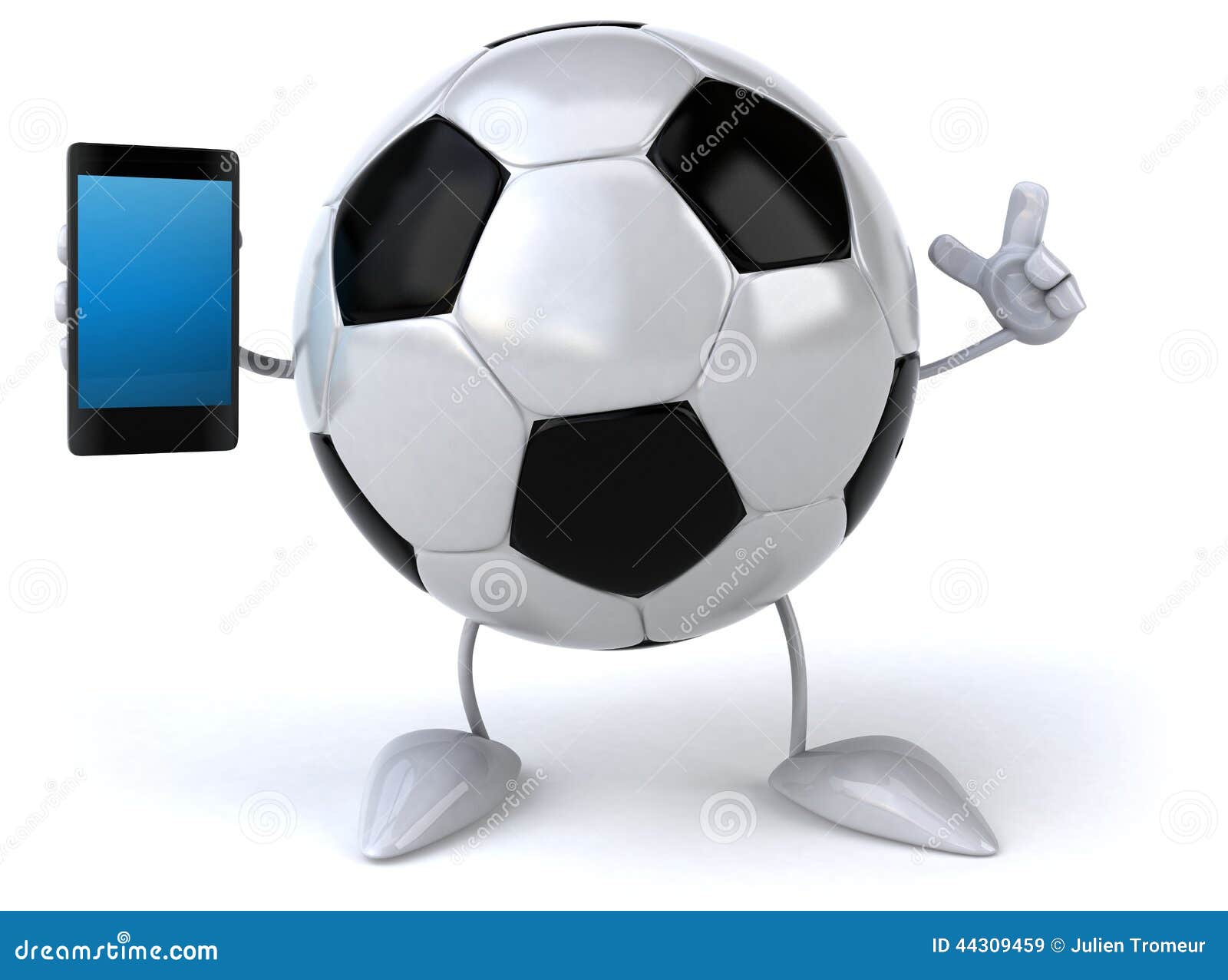 Football stock illustration. Illustration of phone, competition - 44309459
