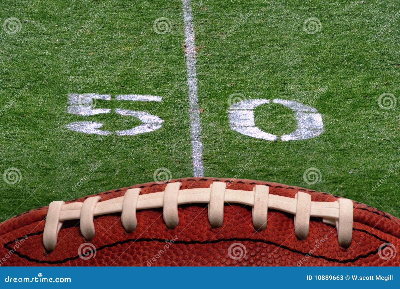 Football 50 yard line stock image. Image of yard, team - 10889663