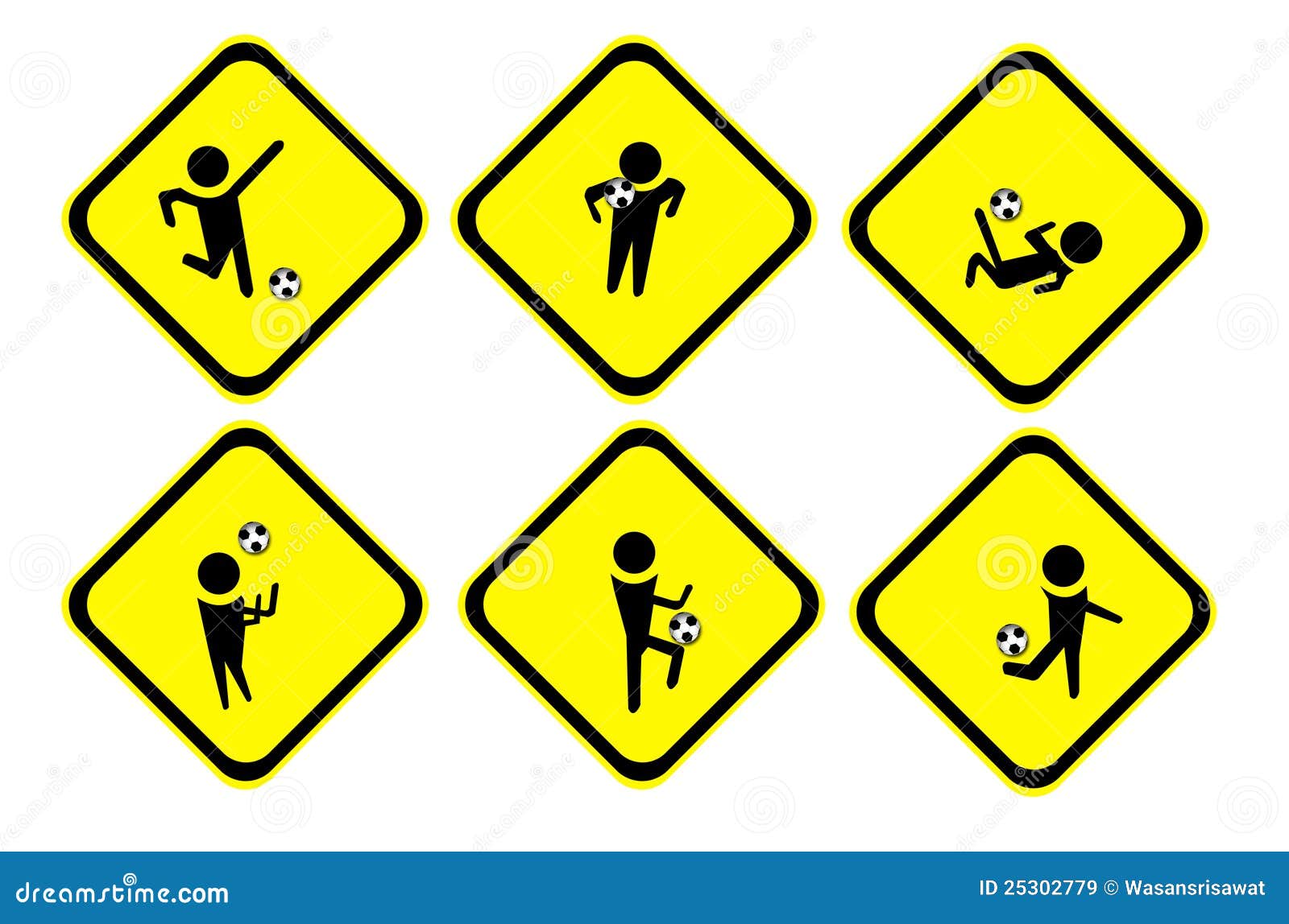 Football Action Sign Royalty-Free Stock Photography | CartoonDealer.com ...