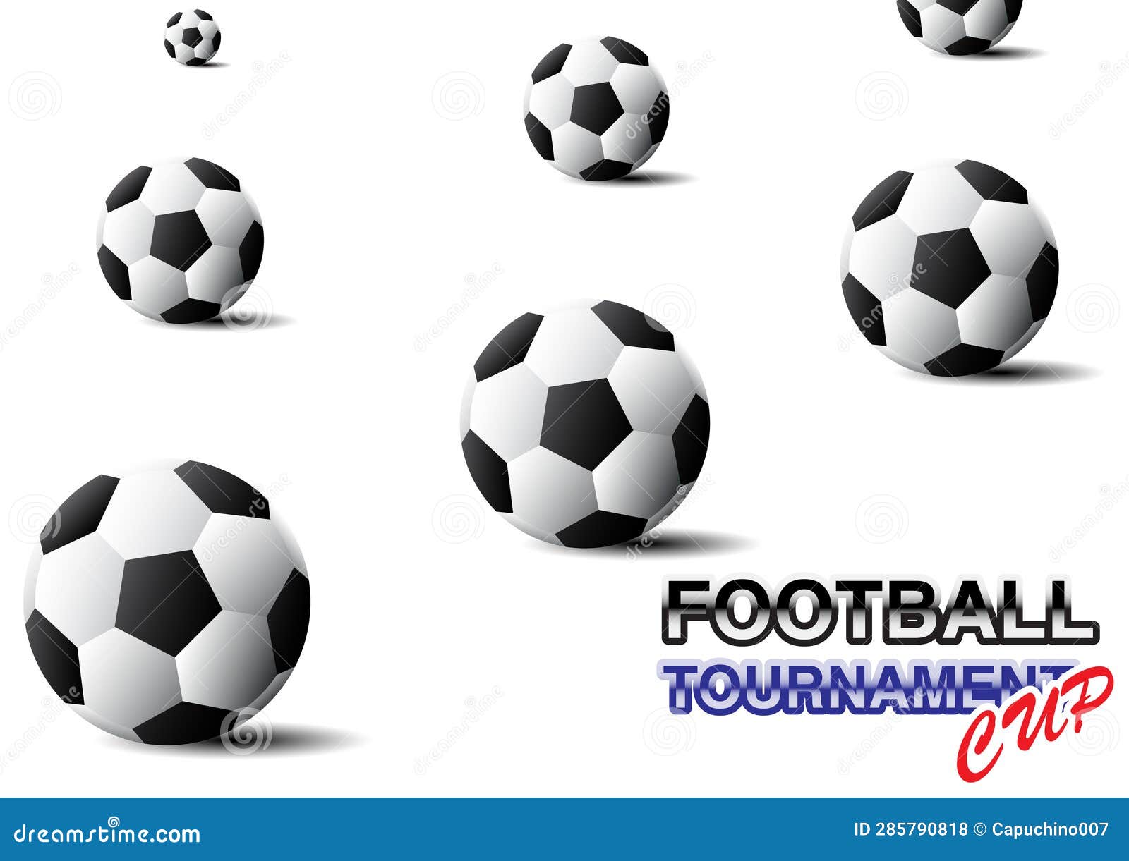 Football Advertising Concept Stock Vector - Illustration of blue, eps10 ...