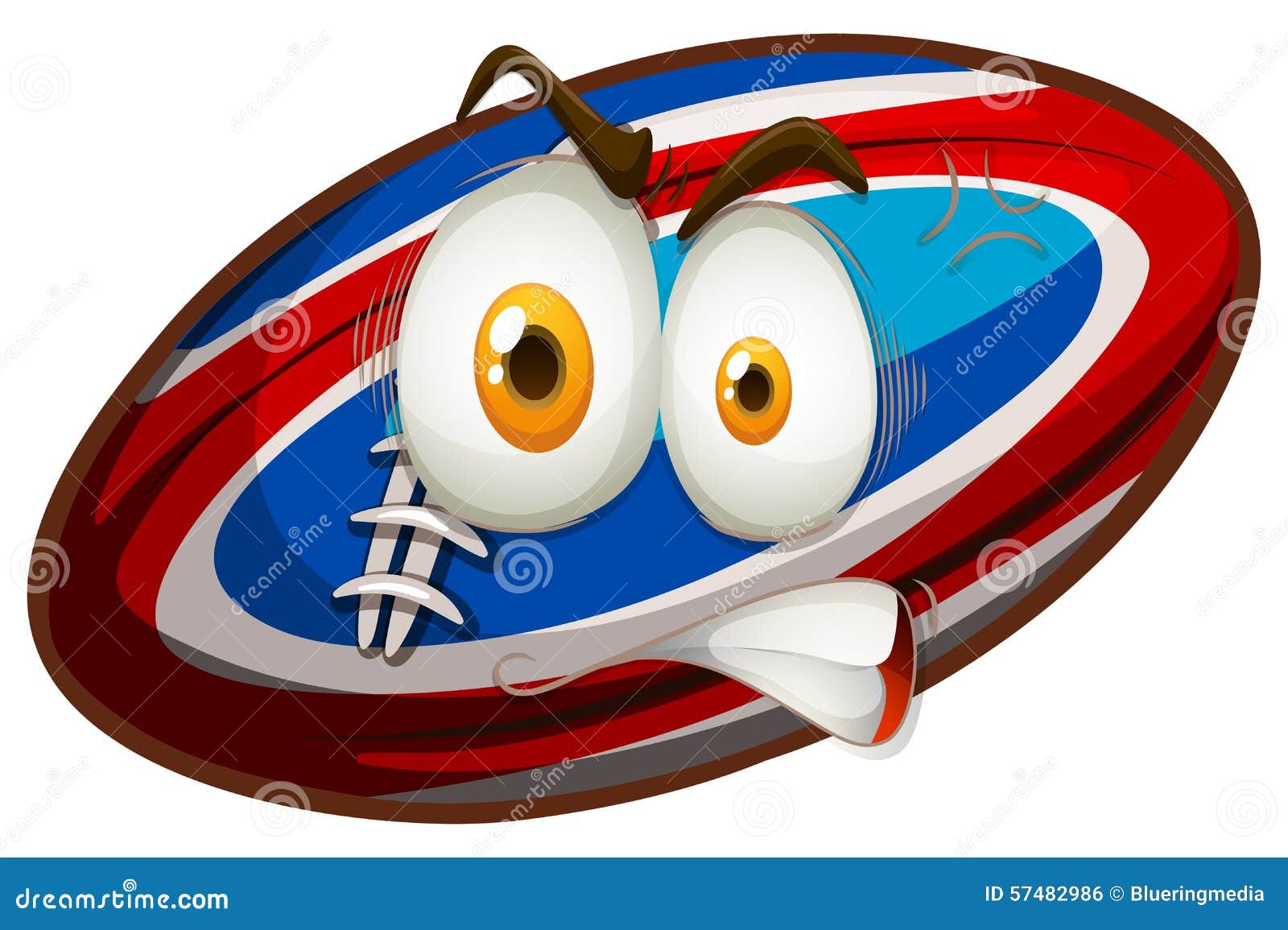 Football with angry face stock vector. Illustration of language - 57482986