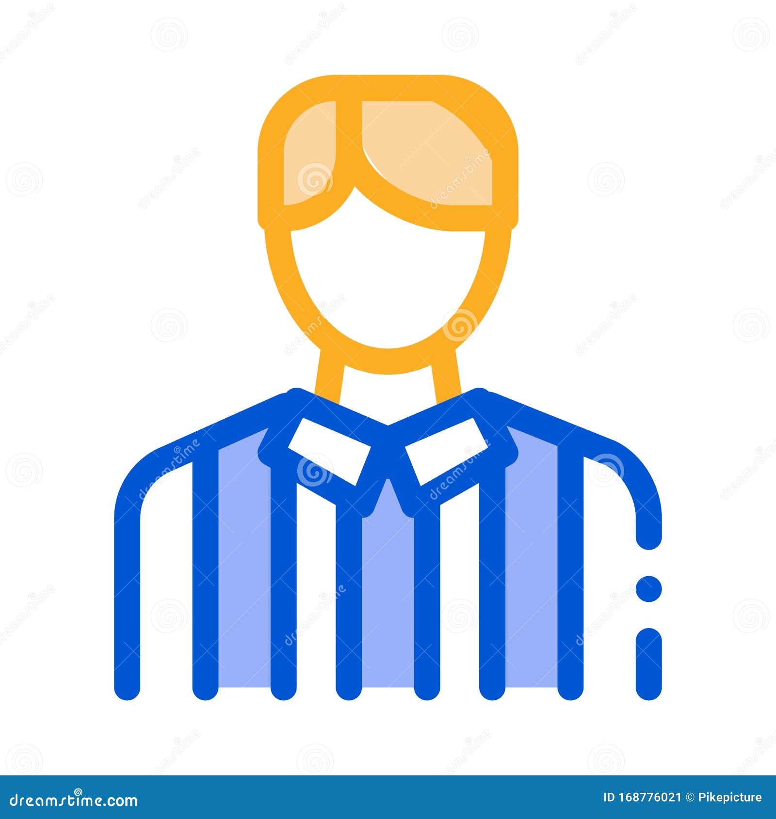 Football Arbitrator Icon Outline Illustration Stock Vector