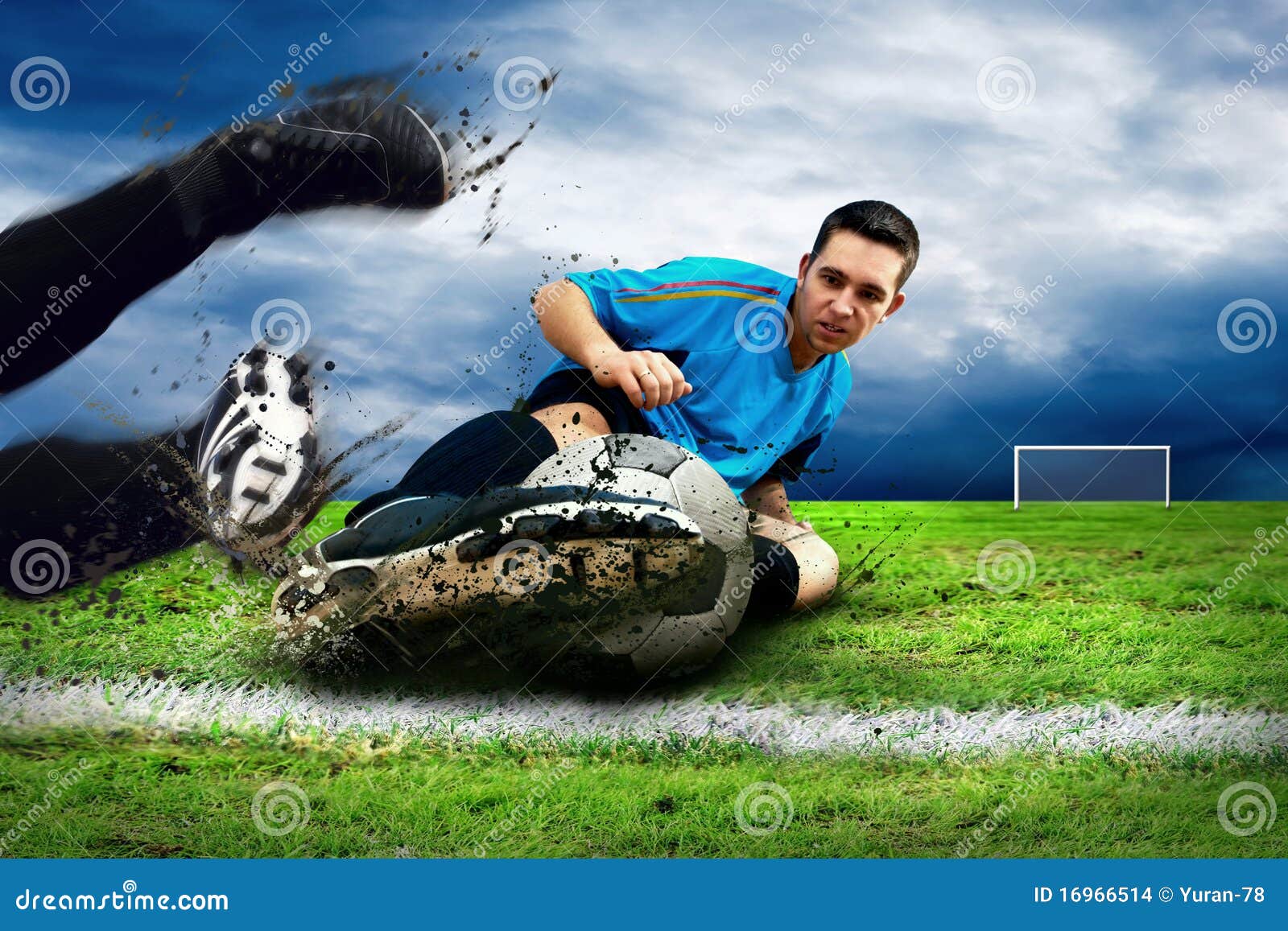 Football attack stock photo. Image of fussballstadium - 16966514
