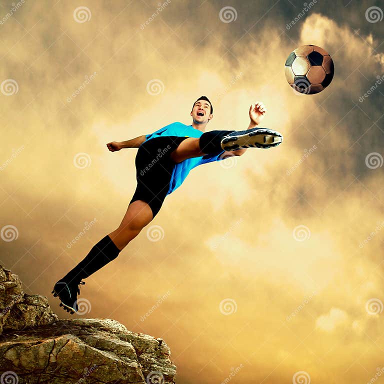 Football attack stock image. Image of footballer, soccer - 17100907