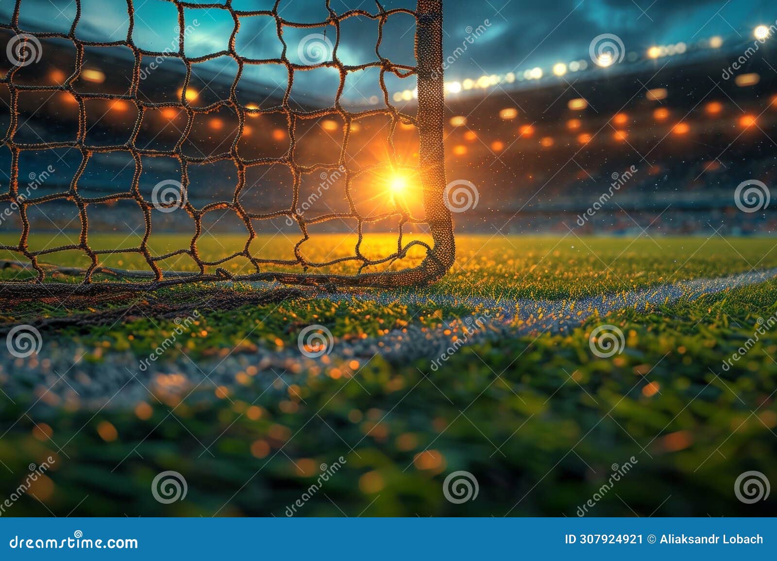 Football Background or Football Net on the Gate Stock Illustration ...