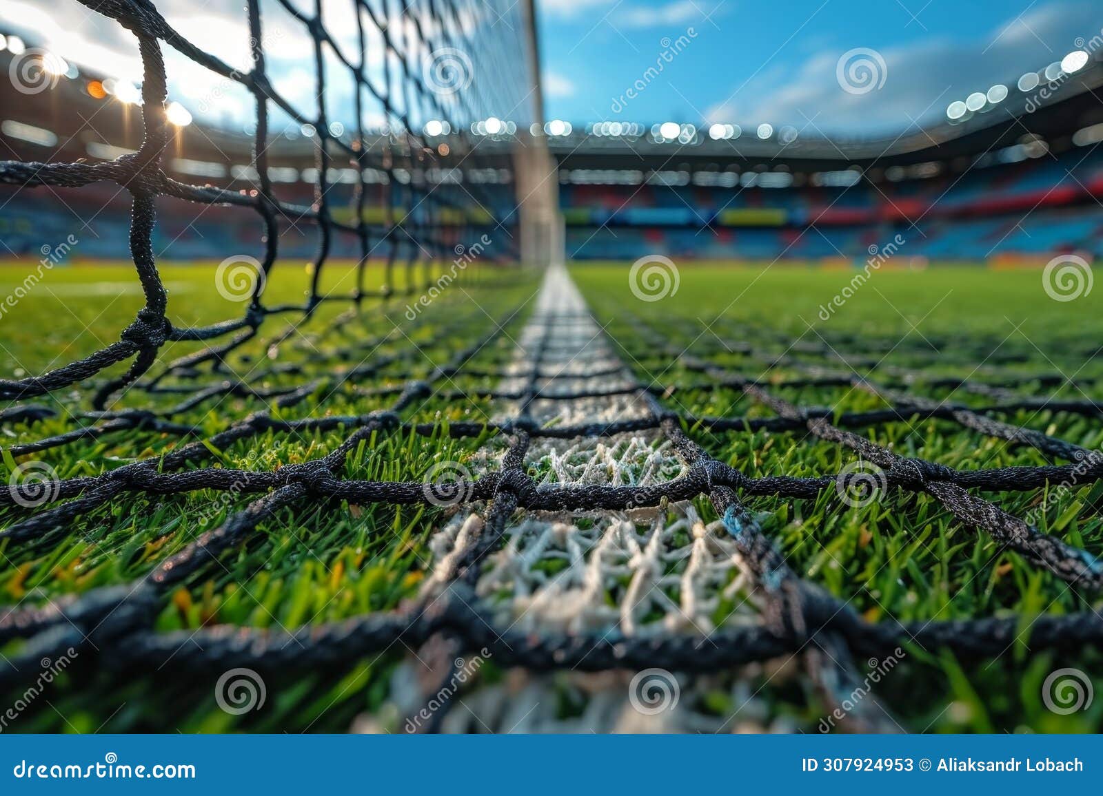 Football Background or Football Net on the Gate Stock Illustration ...